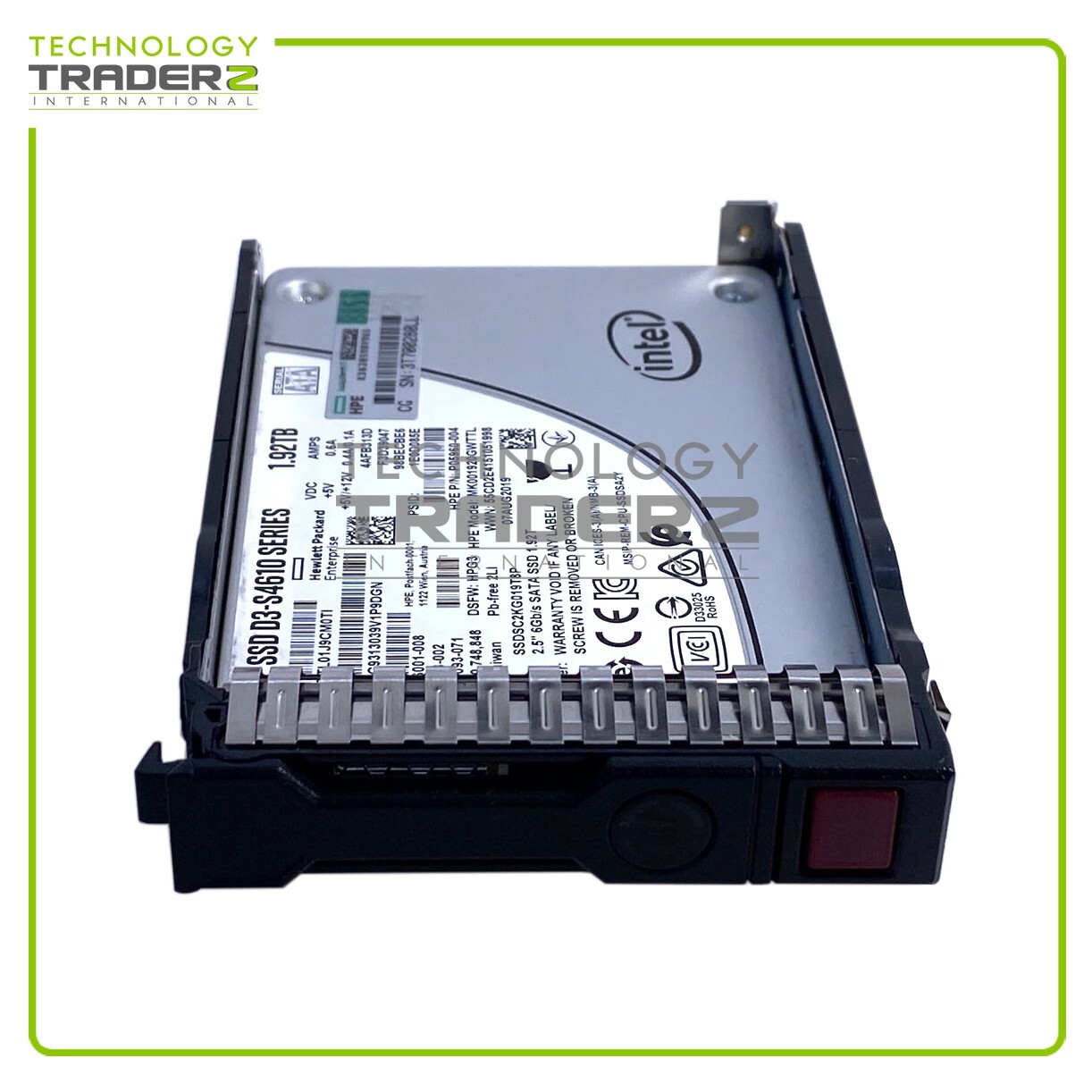 P05960-004 HPE 1.92TB SATA 6Gbps MU SFF SC 2.5" SSD P06001-008 W/ Blank ...