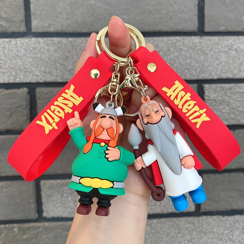 Cute Car Keychain Anime Accessories Key Chain Asterix Keychains Women ...
