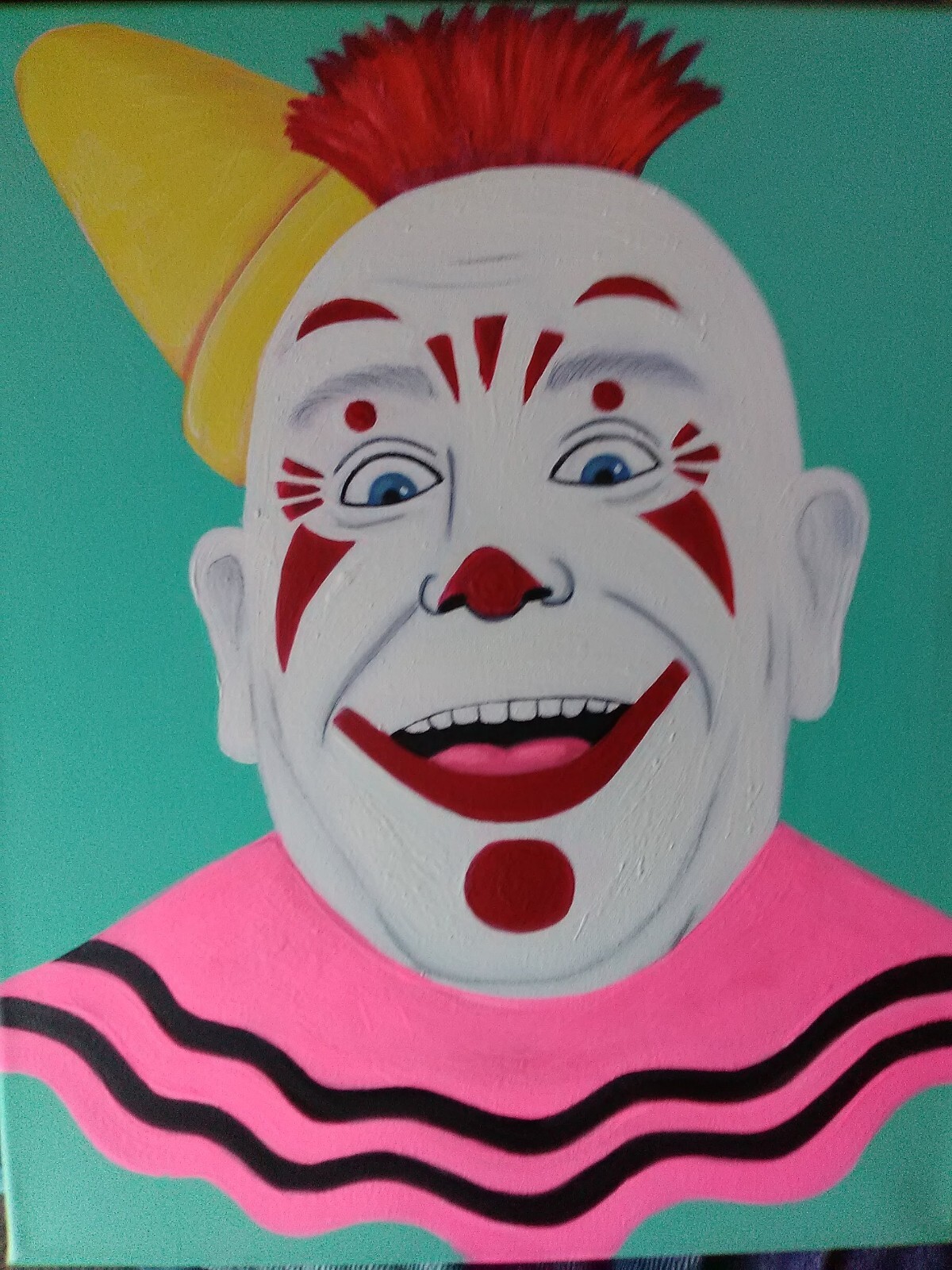 Lon Chaney , Laugh Clown Laugh Original Acrylic Painting 16 x 20 inch ...