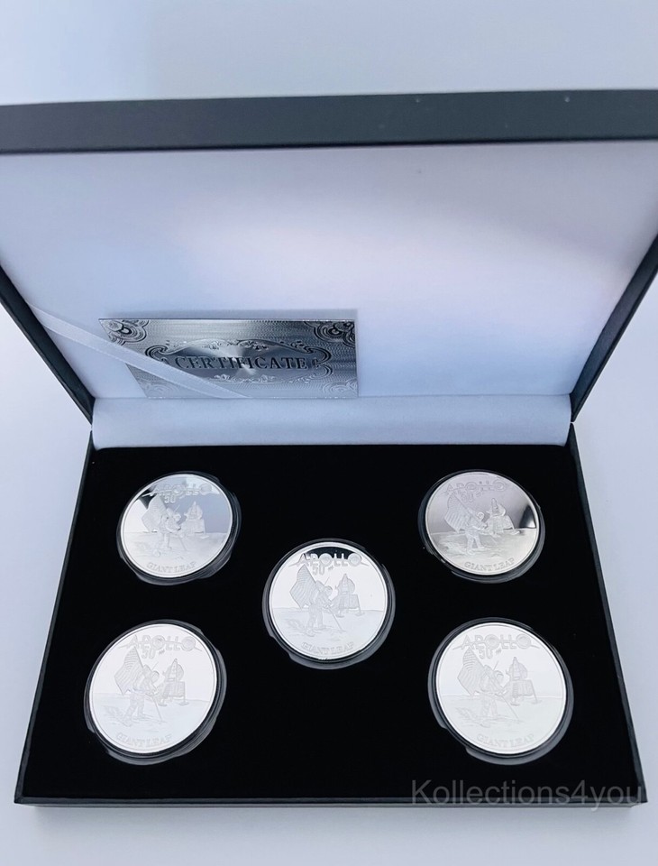 1969 Apollo 11 Moon Landing 50th Anniversary Silver Coins Neil ...