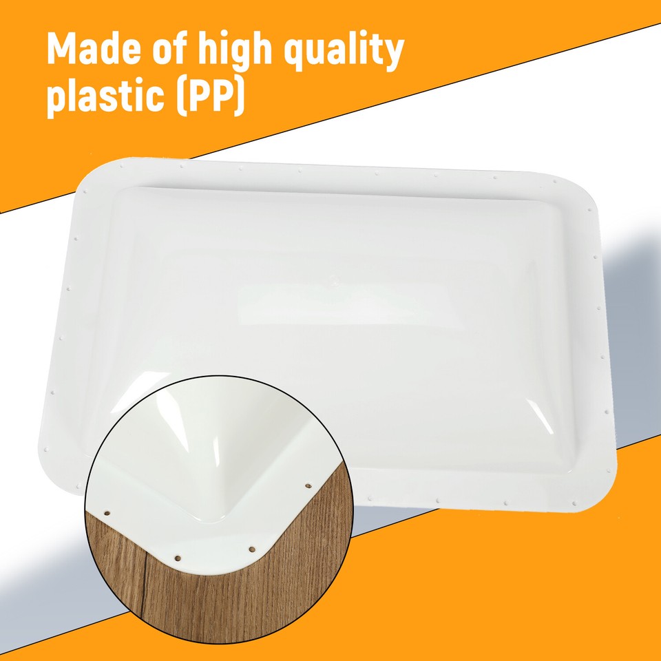 RV Camper Skylight Exterior Cover 25.8"X17.8"X4.5" Roof Top White ...