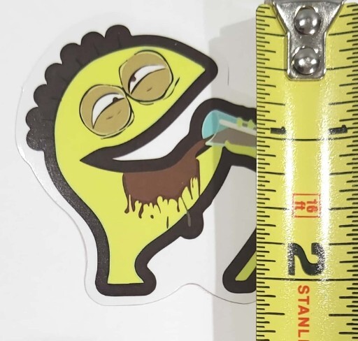 Animated Alien Gulping Sludge Character Cartoon Waterproof Vinyl ...