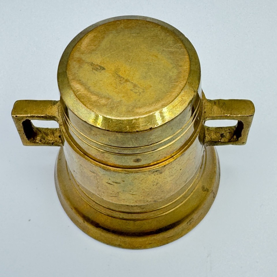 2.5 in Mortar And Pestle 4 Heavy Solid Brass Pharmacy Apothecary ...