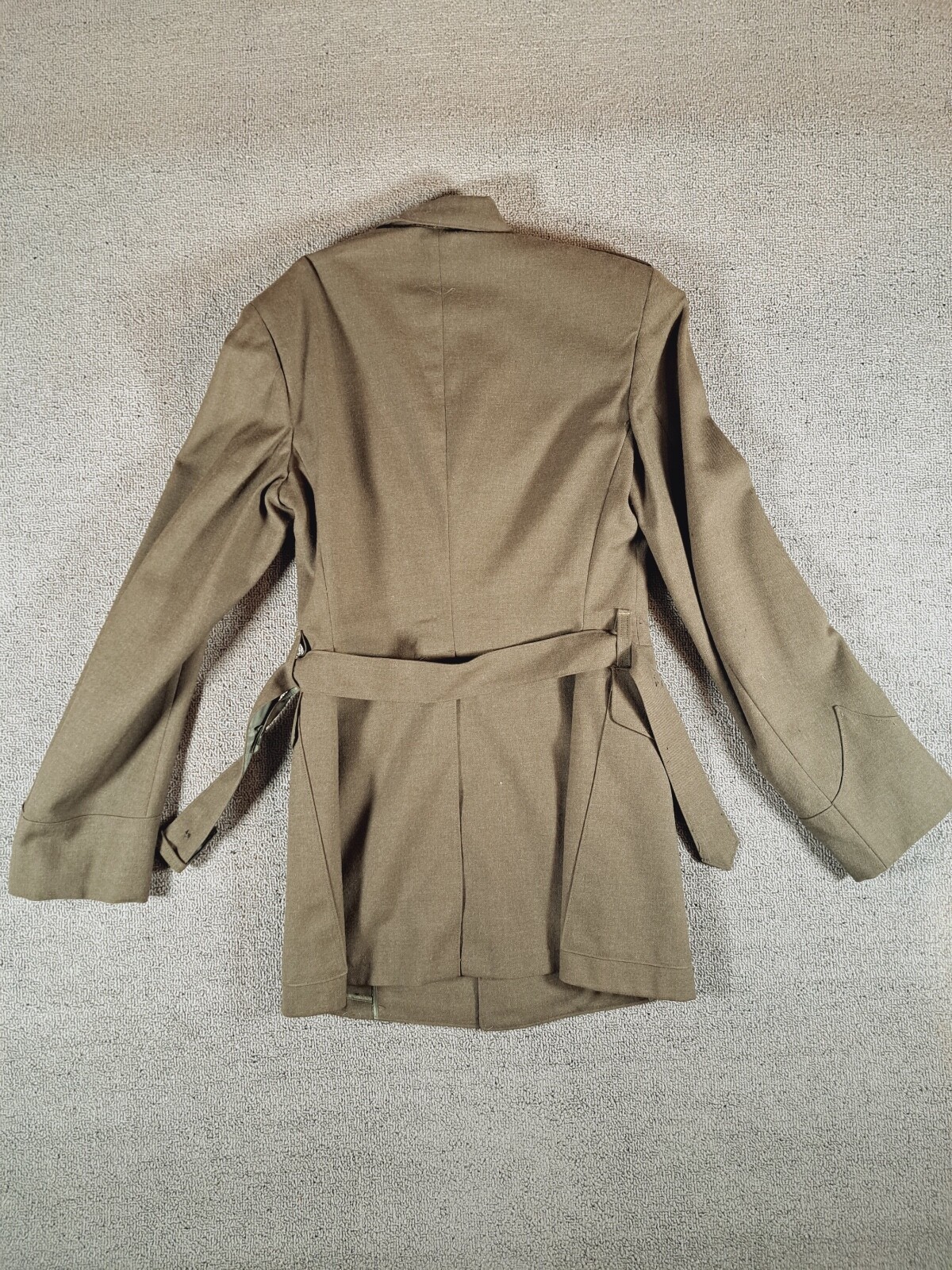 Vintage British officer field jacket Wool Green 33L S… - Gem