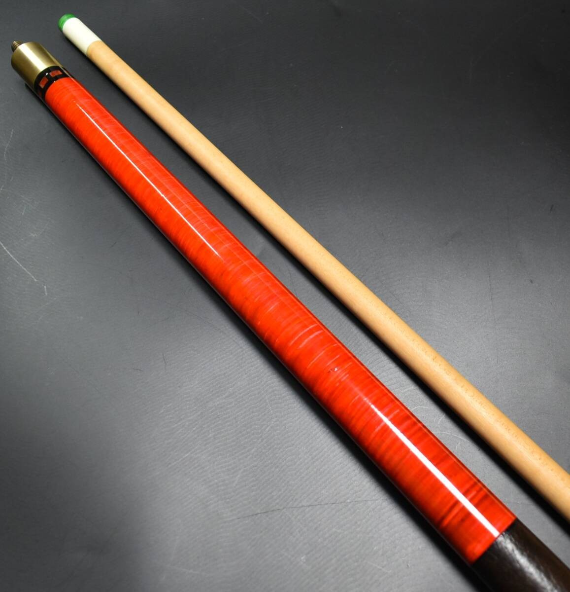 Vintage 1970s Adam Super Red Cue Brass Joint Classic Rare Billiards ...