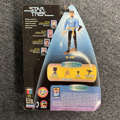 Vtg STAR TREK TOS Playmates Evil MR. SPOCK From Mirror, Mirror NIB ...