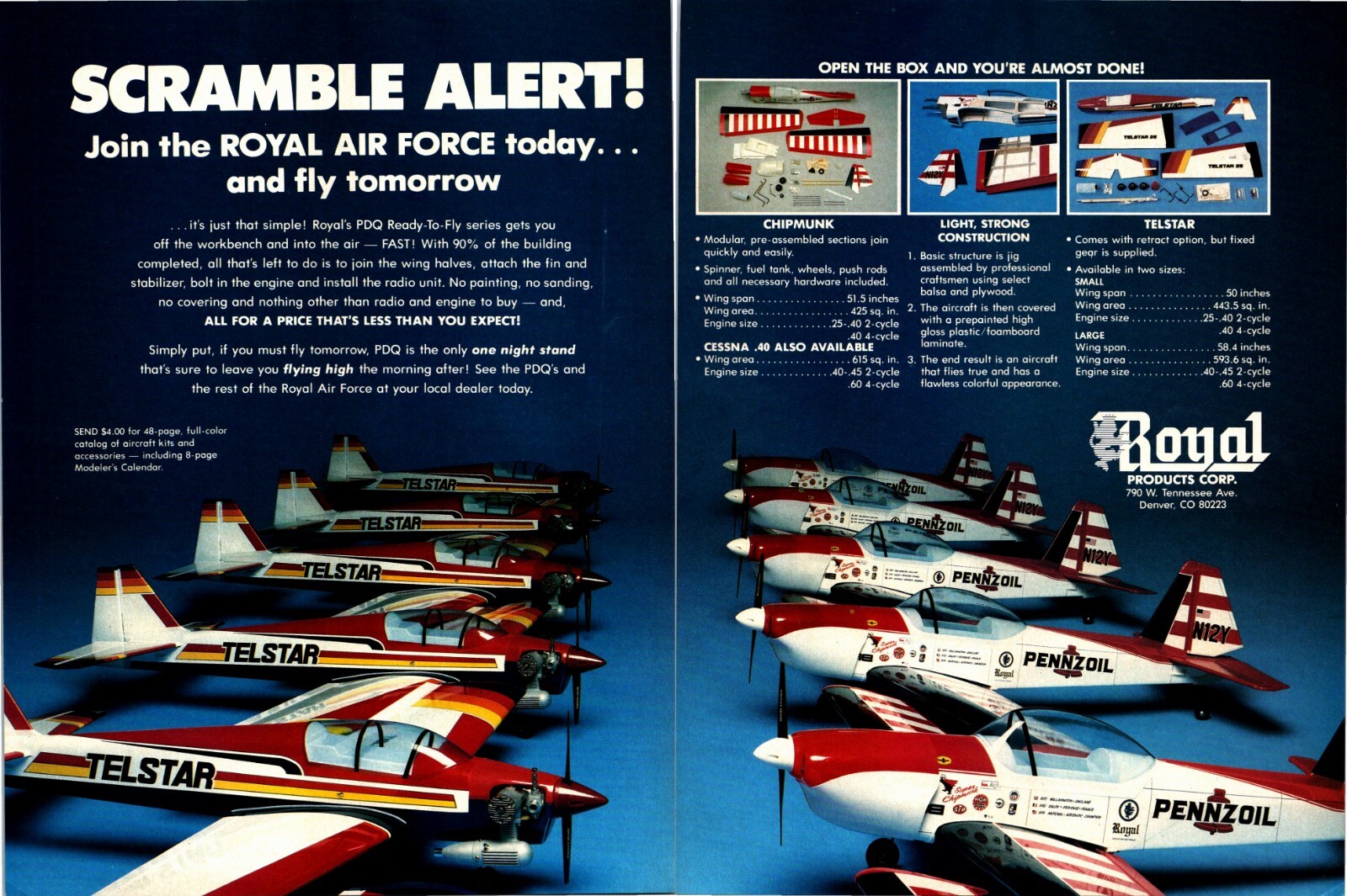 Pennzoil Royal Air RC Airplanes Print Ad Wall Art Decor Air Force | eBay