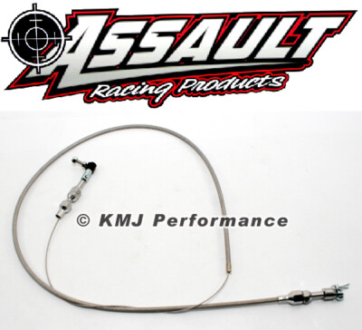 36" Universal Throttle Cable Wire Assembly Braided Stainless Steel Cut ...