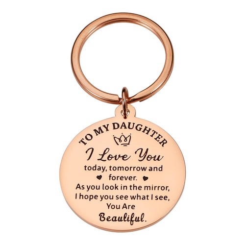 Back to School Gifts for Girls Birthday Gifts for My Daughter Keychain ...