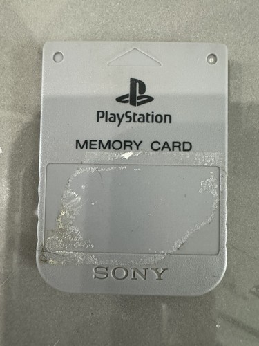 Official Sony PlayStation Memory Card OEM Gray PS1 | eBay