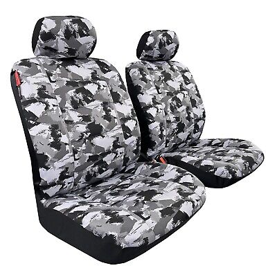 Canvas Seat Covers Grey Camouflage For Suzuki APV Front Pair | eBay