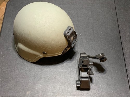 USGI ACH Helmet Specialty Defense Systems W/Night Vision mount & strap ...