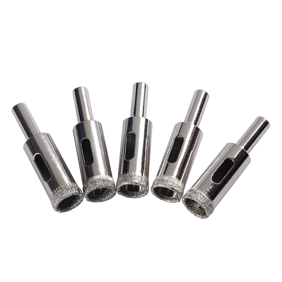 5 pcs 1/2" Diamond Drill Bits for Glass Bottle Lamp Ceramic Drill Bits ...