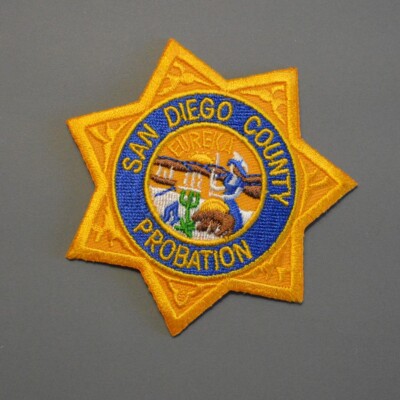 San Diego County California Probation Patch ++ Mint CA | eBay