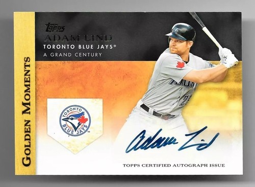 adam lind 2012 topps golden moments autograph signature auto #gma-al | eBay