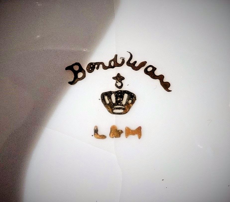 VINTAGE 1950's LIPPER & MANN (L&M) BONDWARE FLORAL PATTERN TRINKET DISH ...