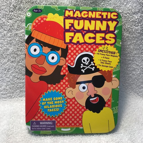Funny Magnetic Faces Tin Set 43 Funny Face Magnets & 4 Faces + 2 Idea ...