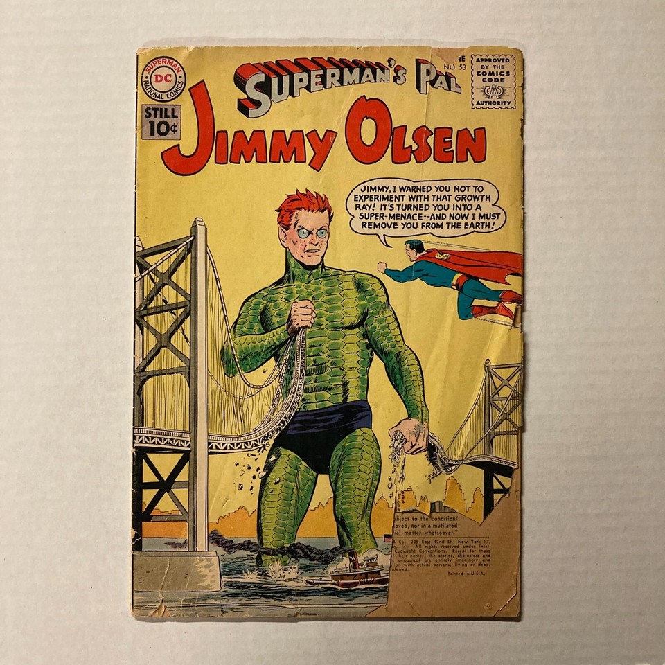 Superman's Pal, Jimmy Olsen #53 - June 1961 / DC comics | eBay