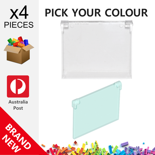 4x Genuine LEGO™ - Glass for Window 1 x 4 x 3 - Opening - 60603 86210 ...