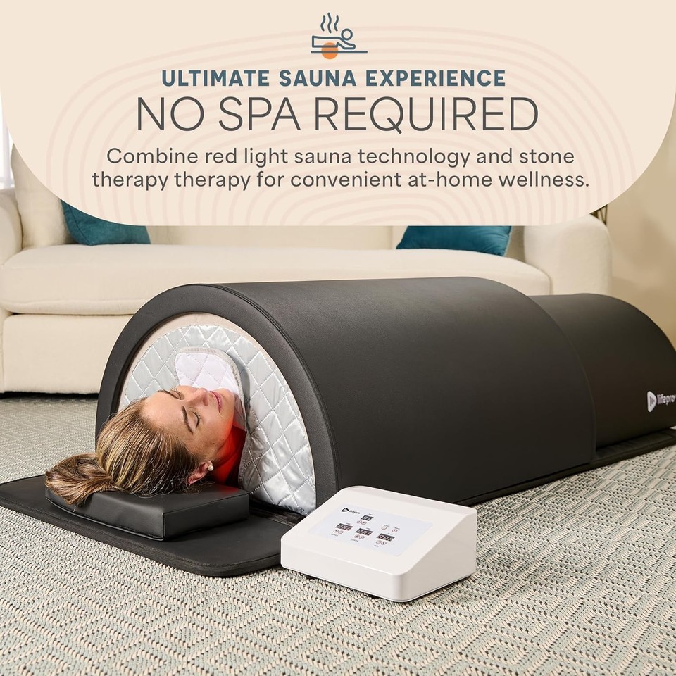 LifePro InfraDome Far Infrared Sauna Dome – Home Sauna with Red Light ...
