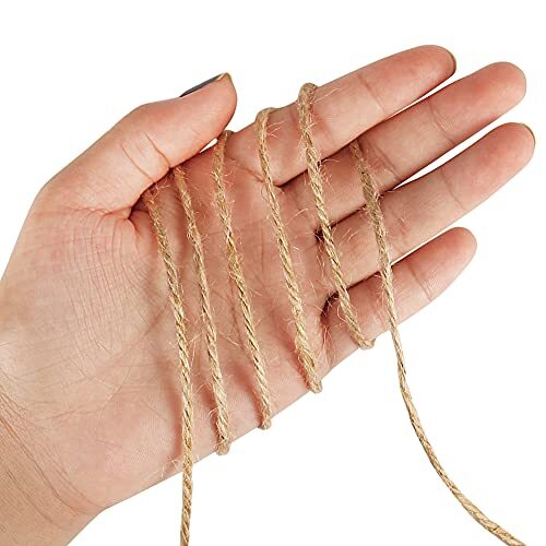 3mm Twine, 328 Feet Garden Twine Heavy Duty 3Ply Natural Jute String ...
