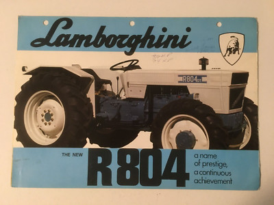 Lamborghini R804 R804DT 804 Tractor Color Brochure, c.'72 original | eBay