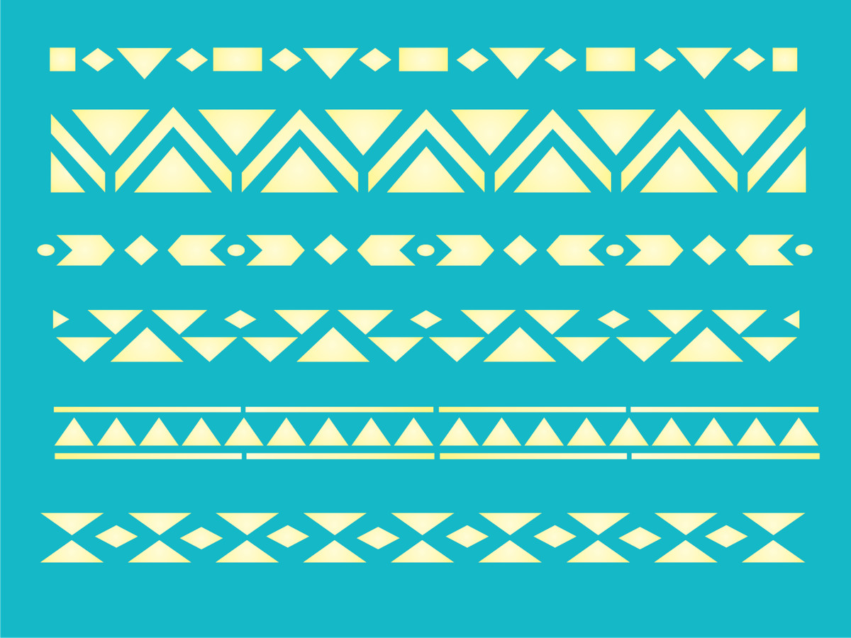 Aztec Tribal Stencil