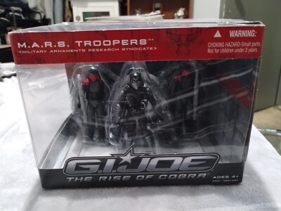 GI Joe MARS Troopers 3 Pack Open Box Complete Rise of Cobra ARAH Hasbro ...