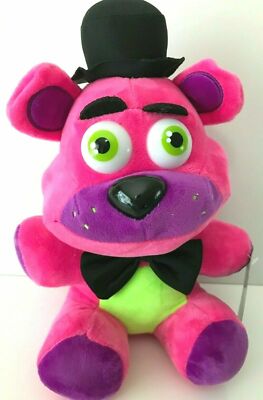 XLARGE 16" FNAF FREDDY PINK BLACKLIGHT NEON. LICENSED PLUSH. NWT. | eBay