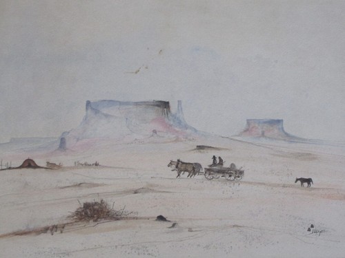 MONUMENT VALLEY PAINTING by NAVAJO ARTIST, RAYMOND JUDGE | eBay