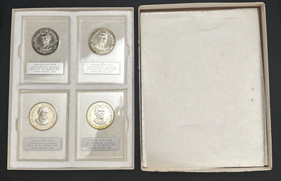 1967 The Franklin Mint President Sterling Silver Proof Rounds Limited ...
