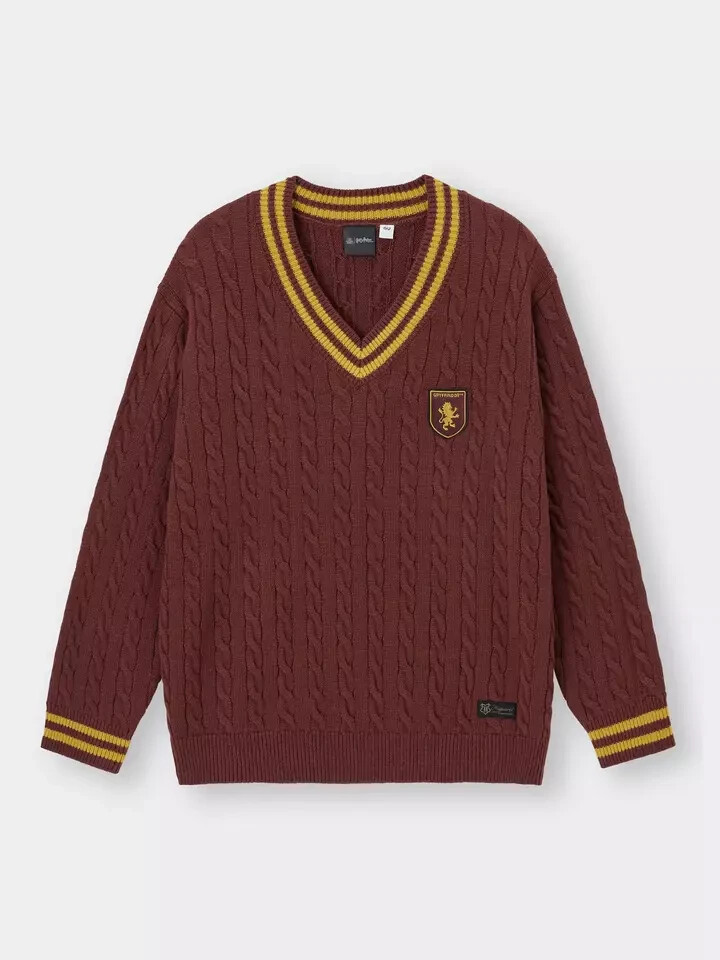 Harry Potter x GU collaboration V Neck Sweater 4 Colors NEW Japan 2024 ...