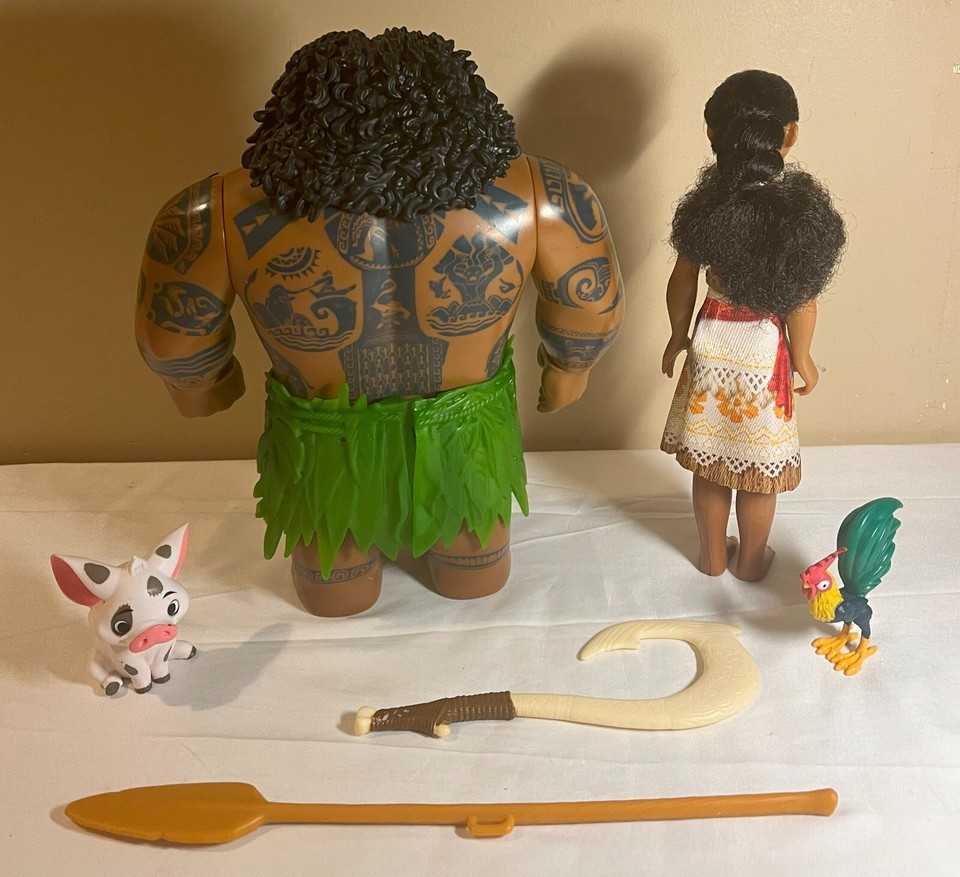 Disney Moana 11" Action Figure / Doll - Moana & Maui with Extras | eBay