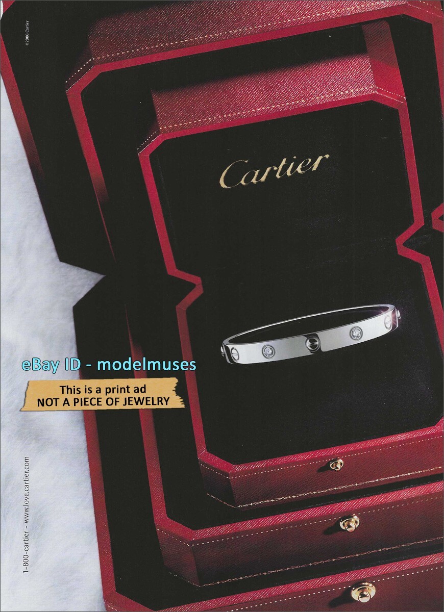 CARTIER Luxury Jewelry 1-Page Magazine PRINT AD 2006 love bracelet | eBay