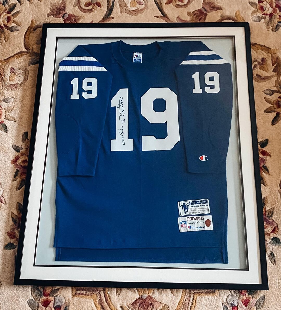Johnny Unitas autographed Baltimore Colts jersey (framed) | eBay