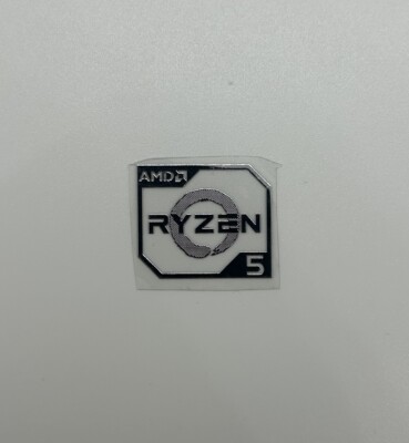 1x AMD Ryzen 5 Transparent Desktop / Laptop sticker label (NEW) | eBay