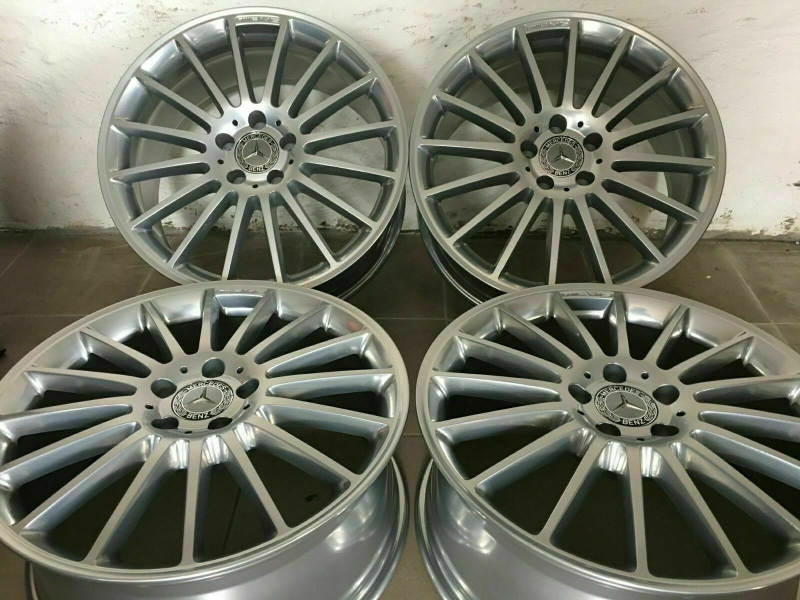 AMG Performance Rims 19 Inch Chrome Effect Mercedes CLA W117 CLA45 A ...