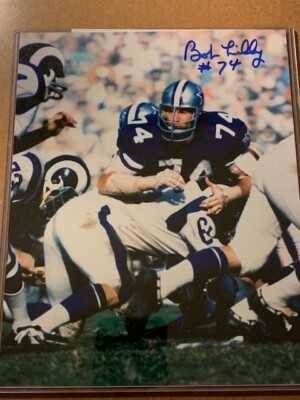 signed original autographed Bob Lilly 8x10 photo Dallas Cowboys ...
