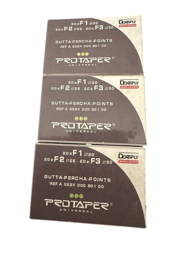 Dentsply Protaper Universal Gutta-Percha-Points 180 points /3 Boxes ...