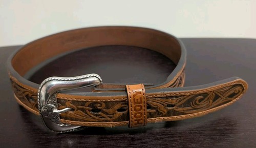 HOOEY Men's Ranchero Tapered Genuine Leather Western Belt | eBay
