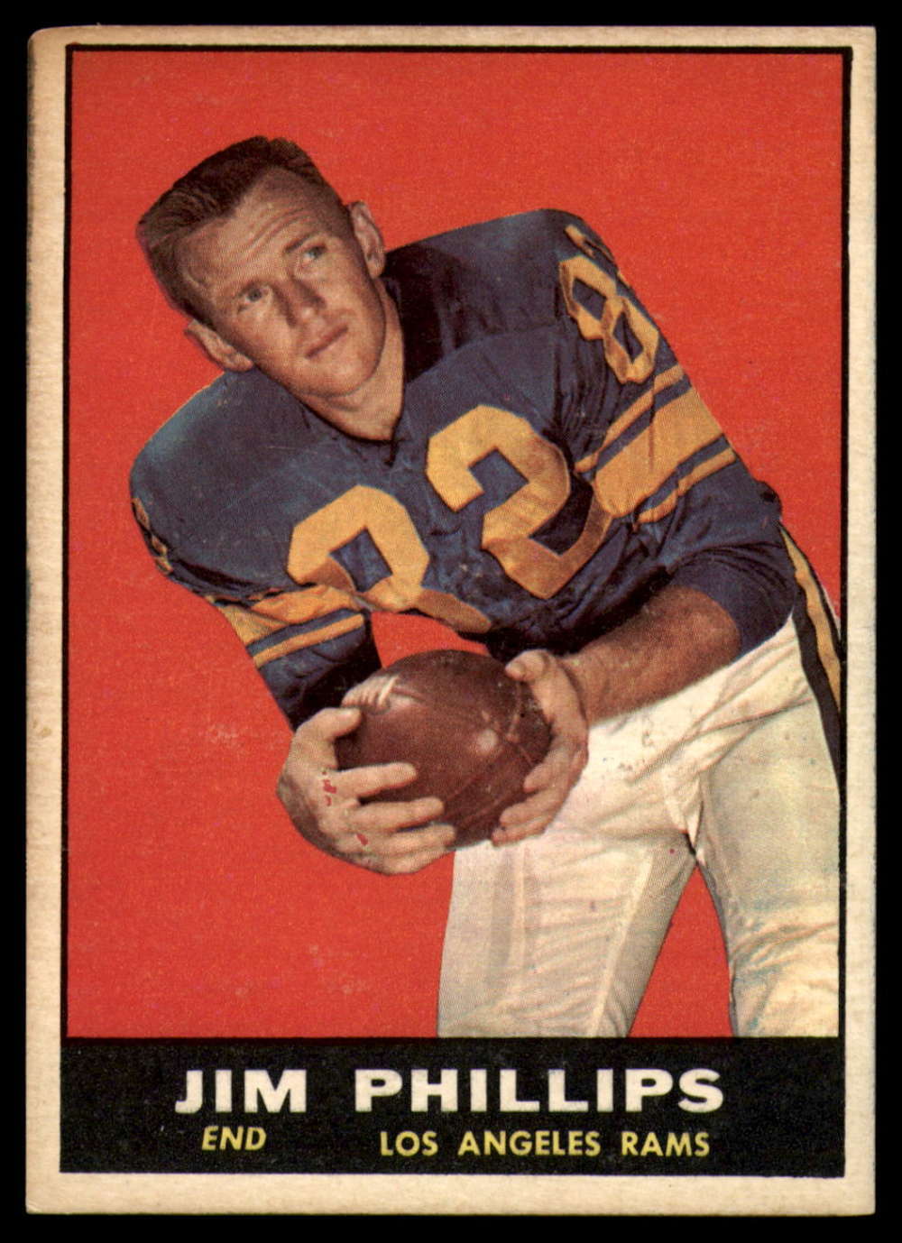 1961 Topps #51 Jim Phillips EX++ LA Rams ID:83461 | eBay