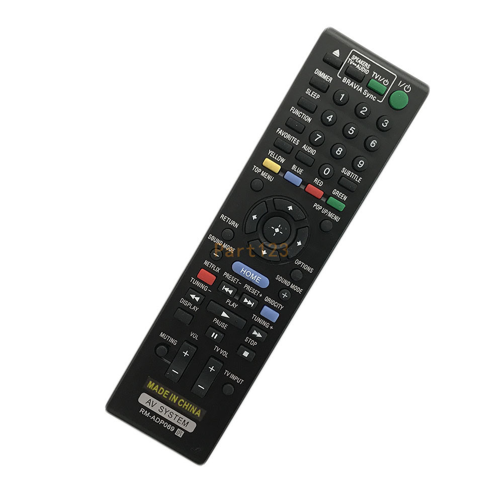 Remote Control For Sony HBD-N790W BDV-E385 HBD-E790W HBD-E980W Home ...