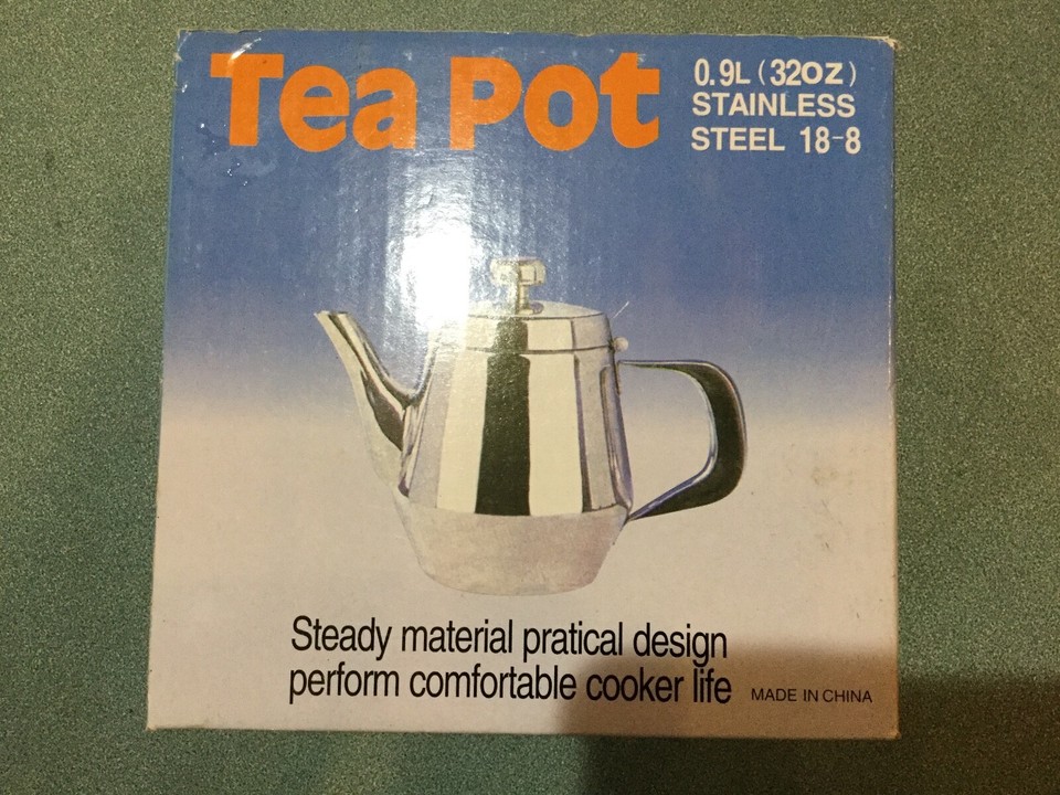 1 Pcs, STAINLESS STEEL 18-8, TEAPOT 32 OZ or 0.9L ( NEW ) | eBay