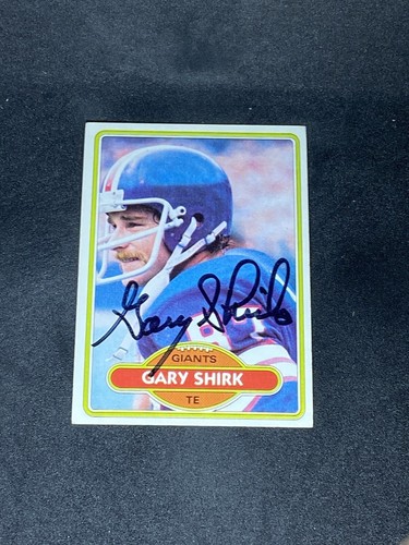 Gary Shirk 1980 Topps #414 New York Giants Auto Autographed Signed NFL ...