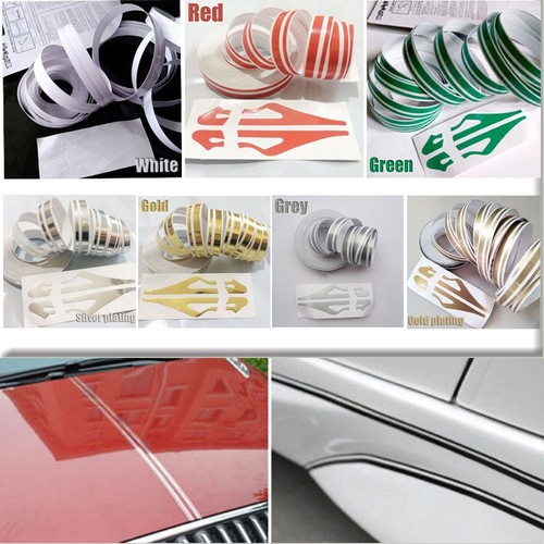 Racing Car Body Decal Pinstripe Steamline Vinyl Sticker Double Line ...