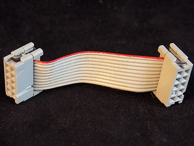 Flat COMPUTER RIBBON CABLE 2 inches with 2 Female 10 PIN Connectors 3m ...