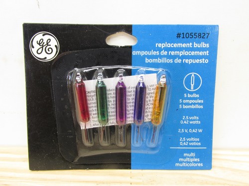 GE Replacement Bulbs 5 Pack Multi Multiples Christmas Lights ...