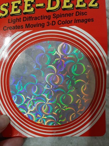 See-Deez Light Diffracting Spinner Disc (Vintage )RARE #9-BRAND NEW ...