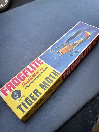 Frog Frogflite Tiger Moth Rubber Power Free Flight Balsa Model Airplane ...