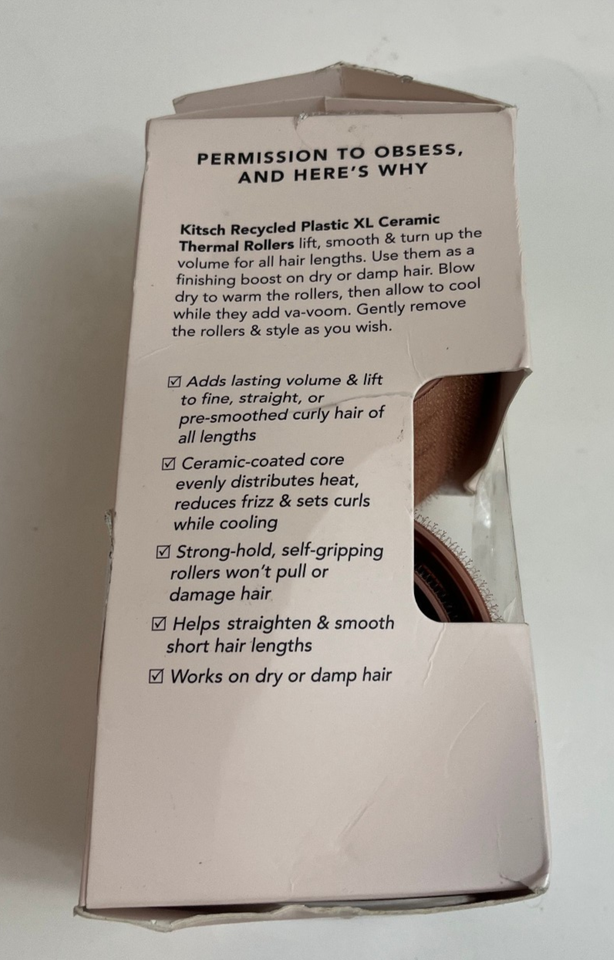 KIT•SCH Recycled Plastic XL Thermal Rollers - 4 Pcs ROLLERS SET pkg ...